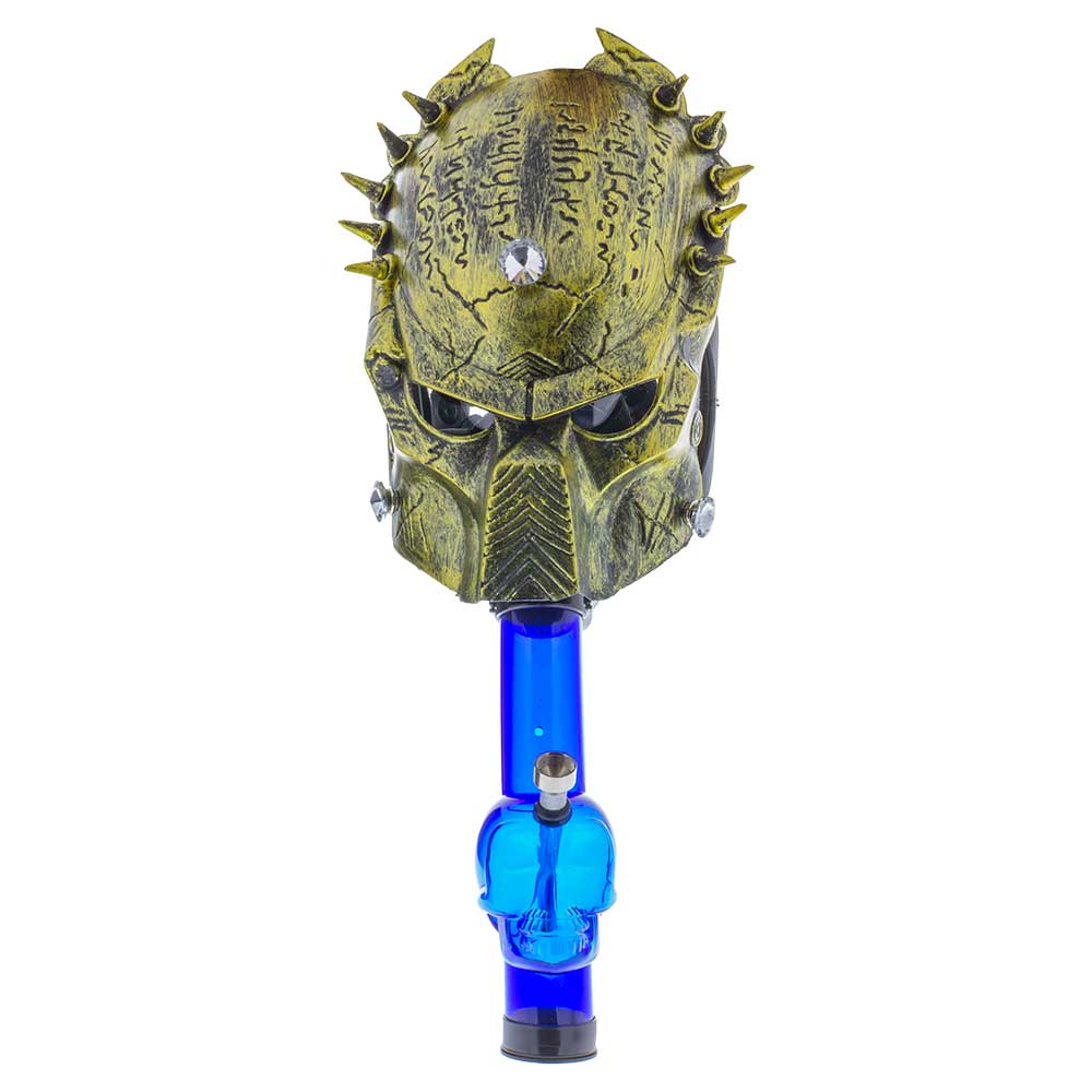 Predator Gas Mask Bong | Acrylic Skull Waterpipe
