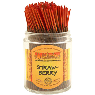 Wild Berry Shorties Incense Sticks - Strawberry, 100 Sticks