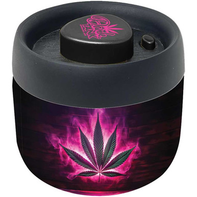 Fujima Dank Tank Vacuum Jar – Neon Flame Leaf (400ml)