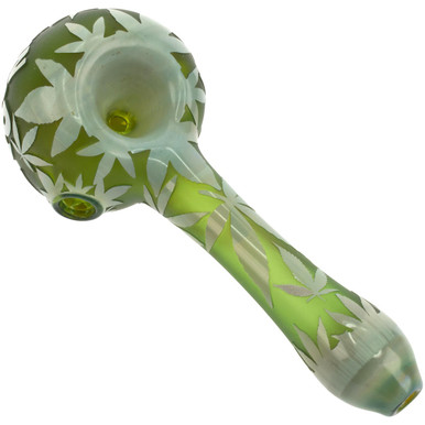 Liberty 50G Sandblasted Glass Hand Pipe | Heavy Etched Spoon Pipes ...