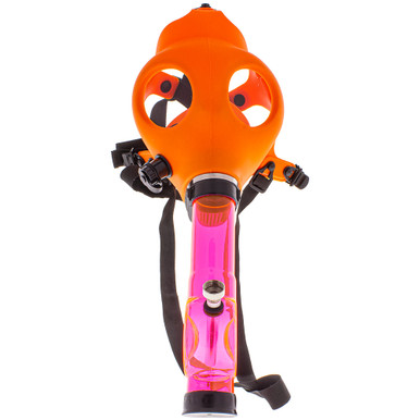Gas Mask and Acrylic Tube, Assorted Colors | Gas Mask Bong