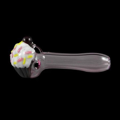 Chameleon Glass Cupcake Pipe - Waterbeds 'n' Stuff
