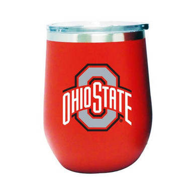 Ohio State Stemless Wineglass Tumbler– Insulated Stainless Steel Cup