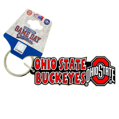 Ohio State Buckeyes Festive Keychain - Waterbeds 'n' Stuff