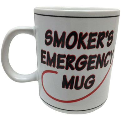 Smoker's Emergency Mug | Novelty Coffee Mug