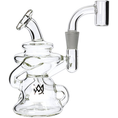 MJ Arsenal Hydra Mini Dab Rig | 4" Klein Recycler Dab Rig