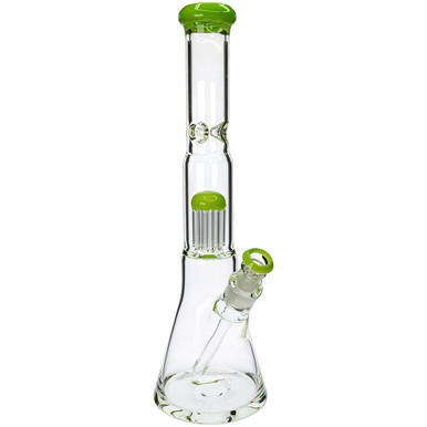 16" Tree Perc Beaker Bong | Thick Glass Percolator Waterpipe