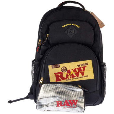 RAW Smokers Smell Proof Bakepack, Black | Raw Backpack