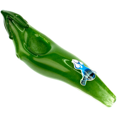 Chameleon Glass Green Chili Pepper Hand Pipe (5") – USA-Made Novelty ...