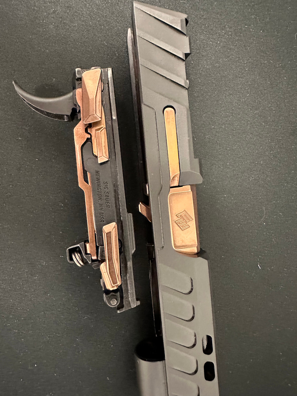 P365 / P365XL Magazine Release - GOLD PVD