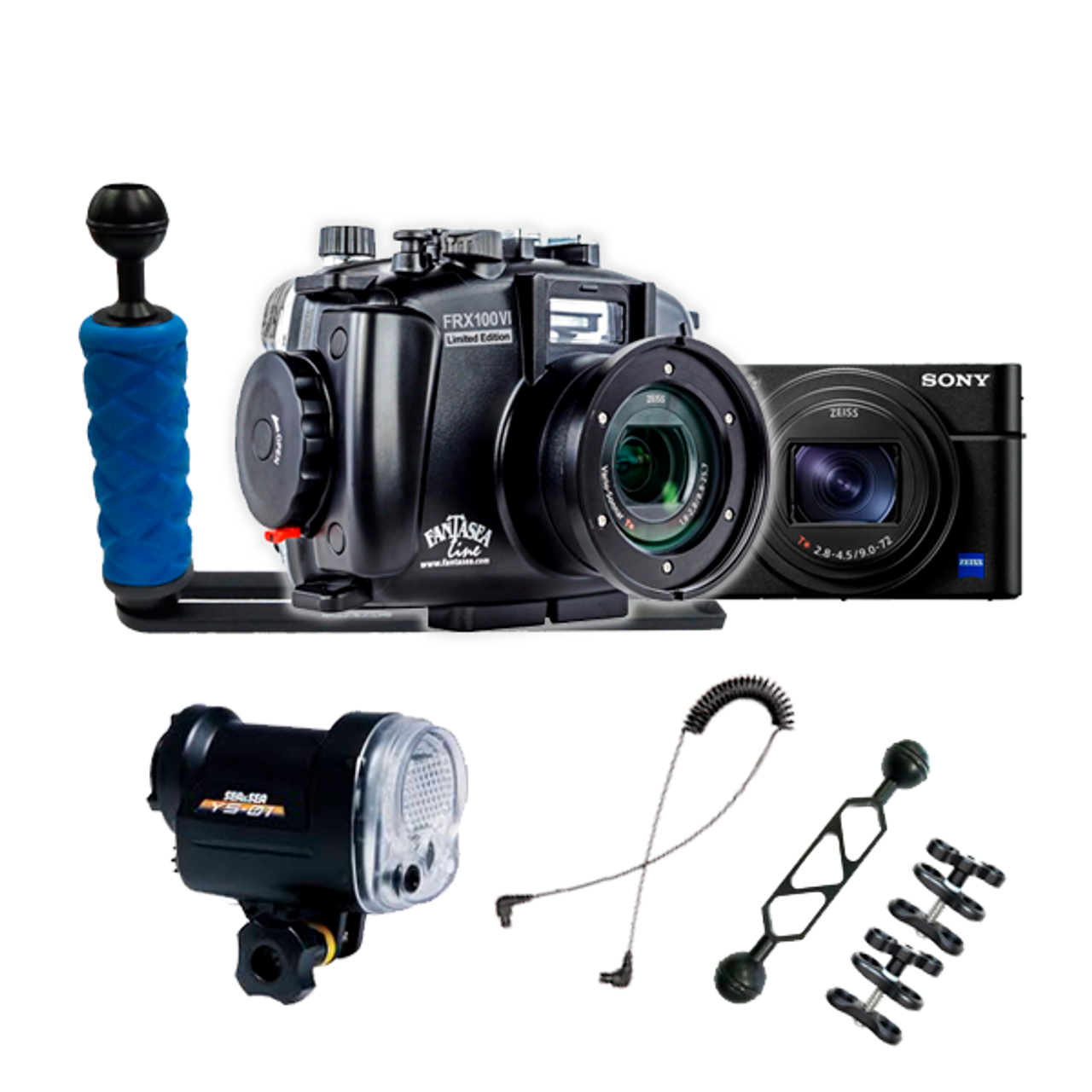 Fantasea RX100 VI Camera Housing And YS 01 Strobe Package Fantasea RX100 VI Camera Housing And YS 01 Strobe Package
