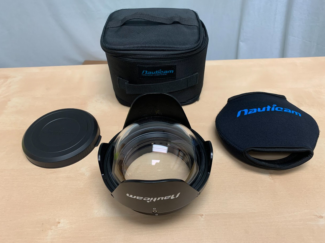 USED: Nauticam N120 140mm Glass Dome Port with Removeable Shade