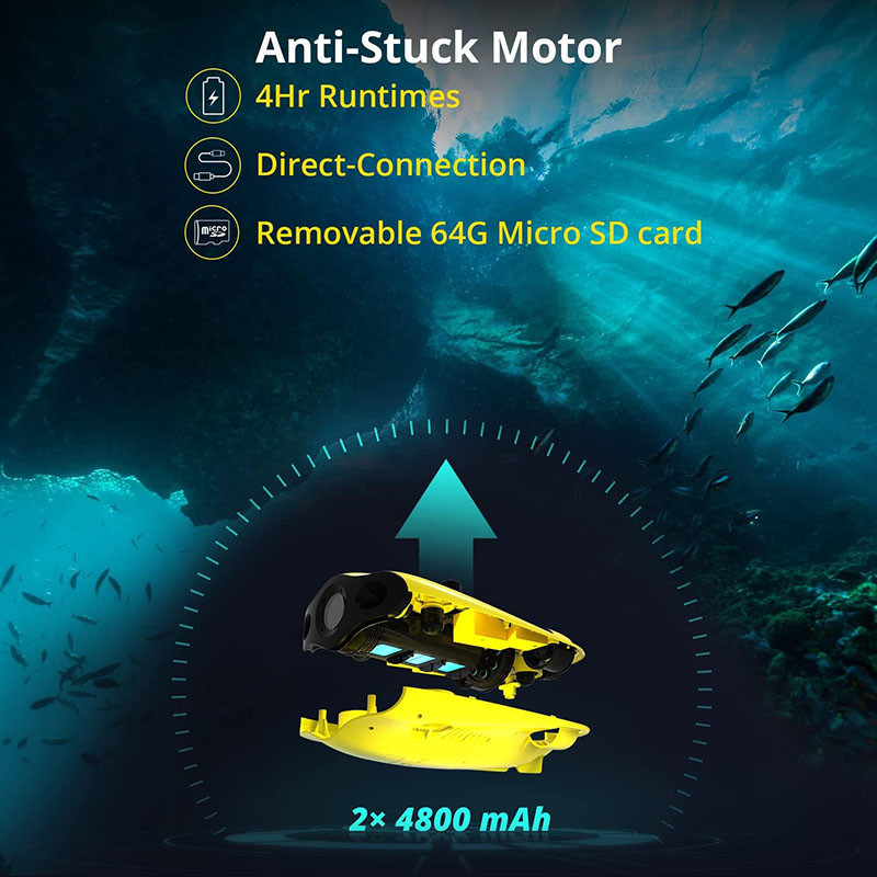 Chasing Gladius Mini S Underwater ROV