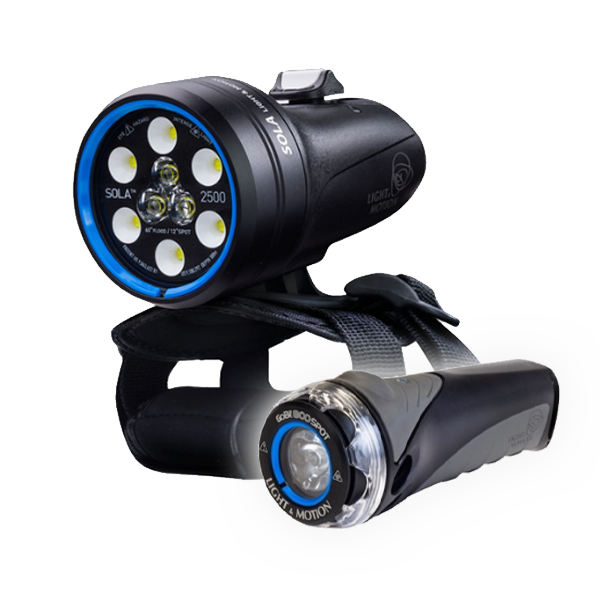 Light & Motion Sola Dive 2500 S/F, GoBe 800 Light Combo