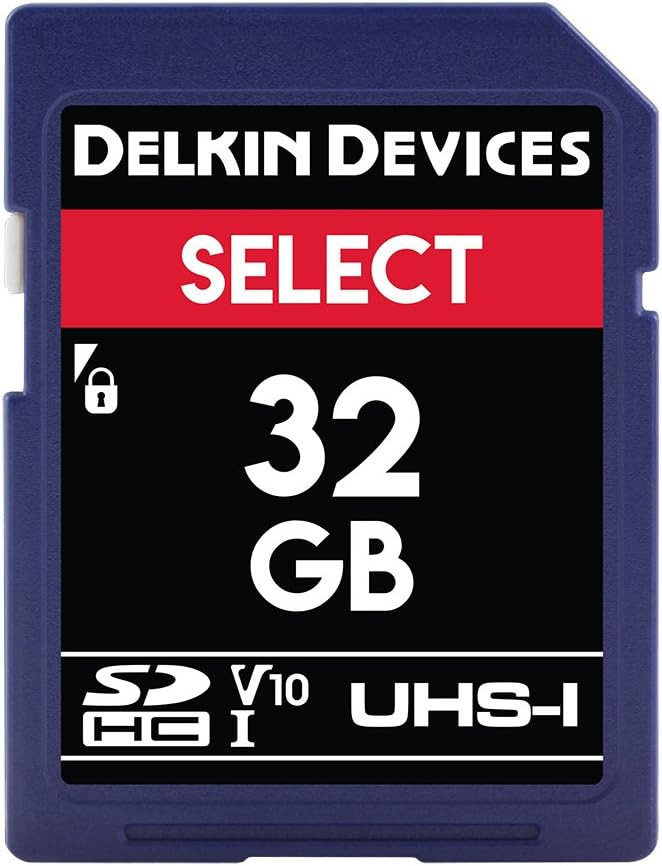Delkin 32GB SD 163x UHS-I Memory Card (SELECT)