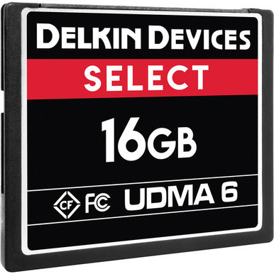 Delkin Compact Flash Memory, 16GB, 500X