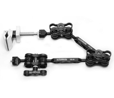 Ultralight Cinema Double 5" Arm Cardellini Clamp Package (MMC to 1/4")