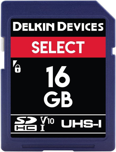 Delkin 16GB 163X SDHC Class 10 24/17 (SELECT)