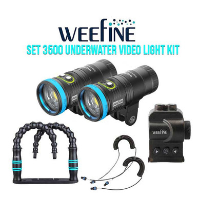 Weefine Set 3500 Underwater Video Light Kit