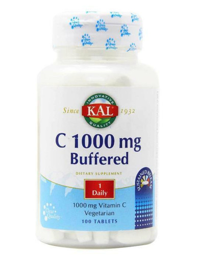 Kal - C Sustained Release Buffered Vegetarian, Tablet (Btl-Plastic) 1000mg 100ct - Ullman's ...