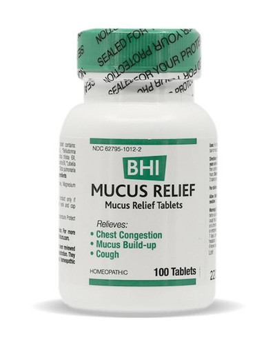 BHI – Mucus Relief – Homeopathic Tablets for Chest Congestion, Mucus ...