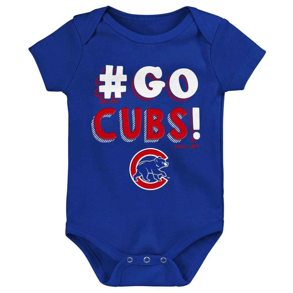 Chicago Cubs Newborn / Infant Born to Win 3-Pack Creeper Set | MLB