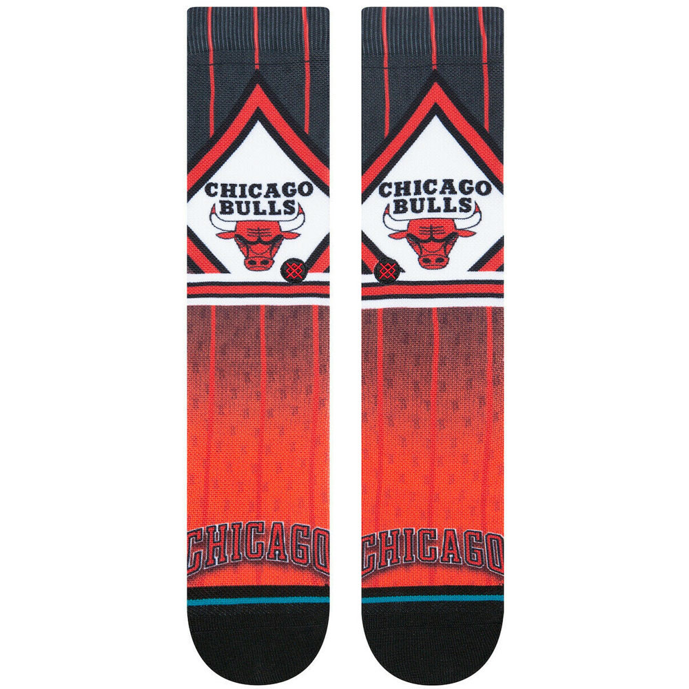 Chicago Bulls Fader Hardwood Classics Crew Socks by Stance | Official NBA®