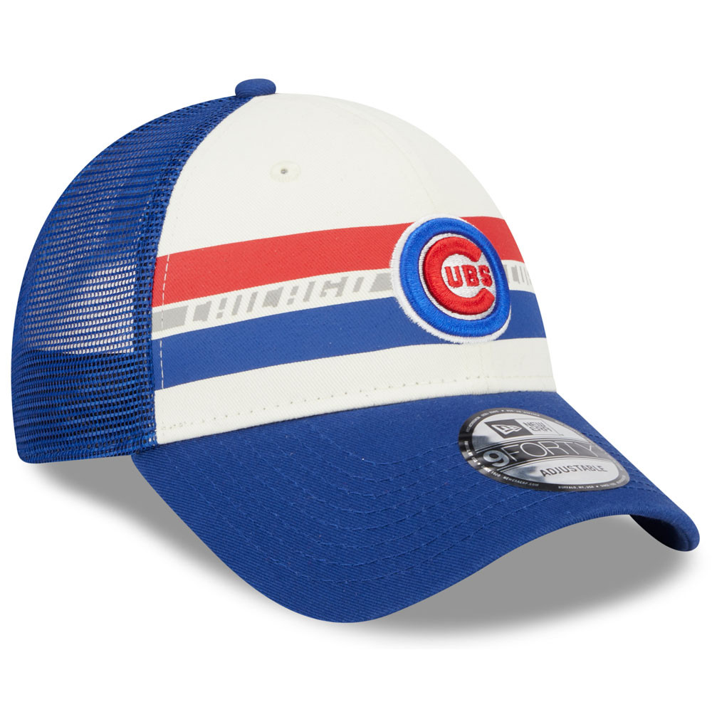 Chicago Cubs Team Stripes 9FORTY Trucker Hat | Official MLB®
