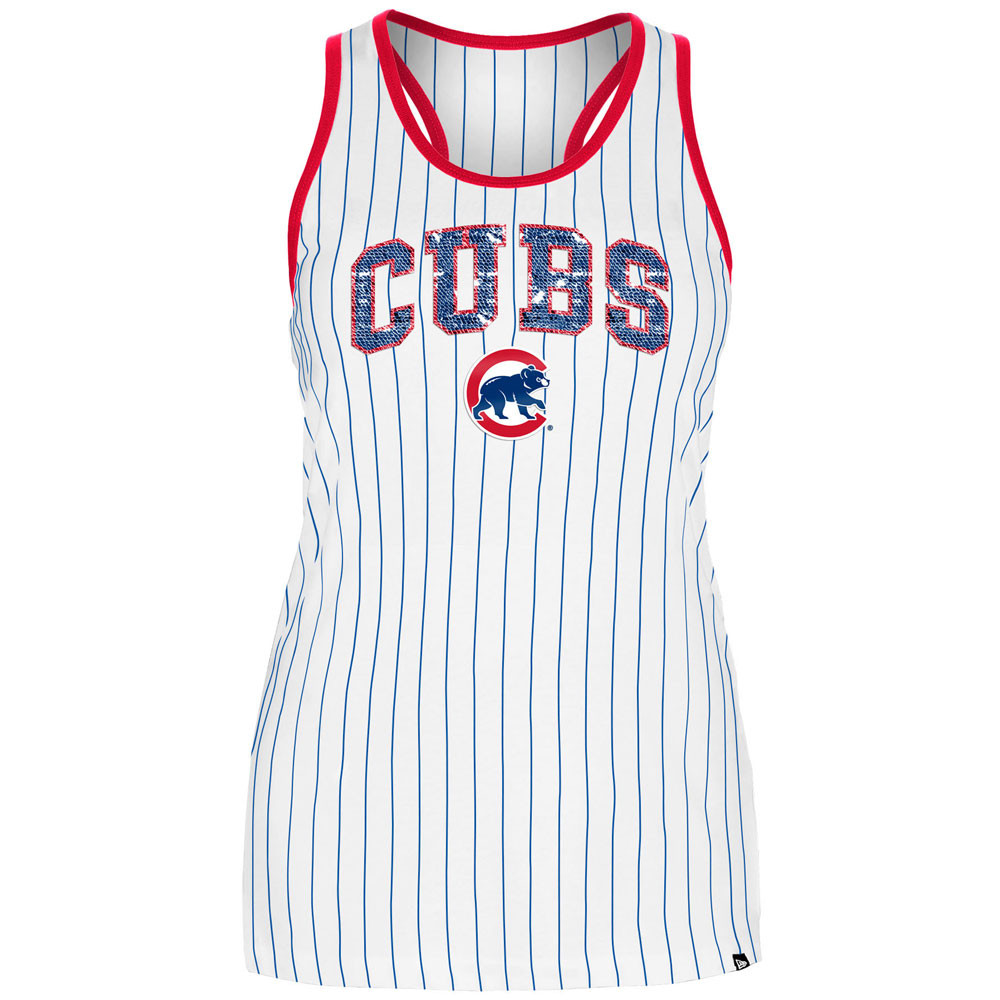 Chicago Cubs Women's Pinstripe Jersey Tank Top | Official MLB®