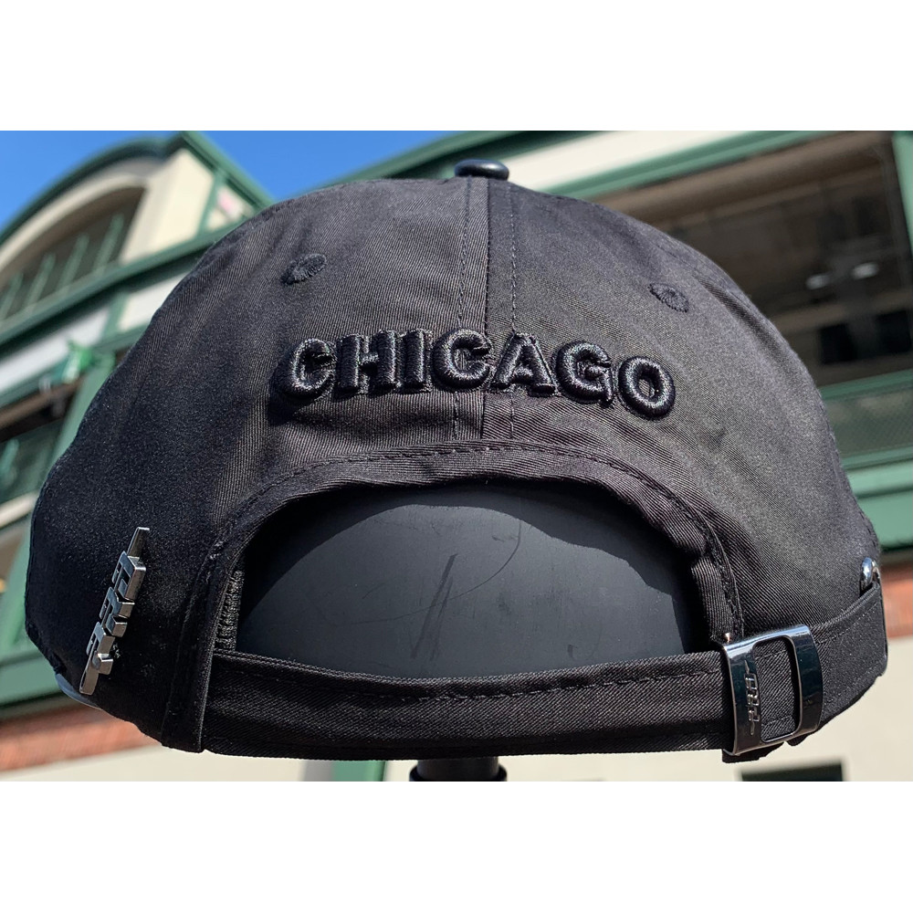 Chicago Cubs Blackout Strapback by Pro Standard® | Official MLB®