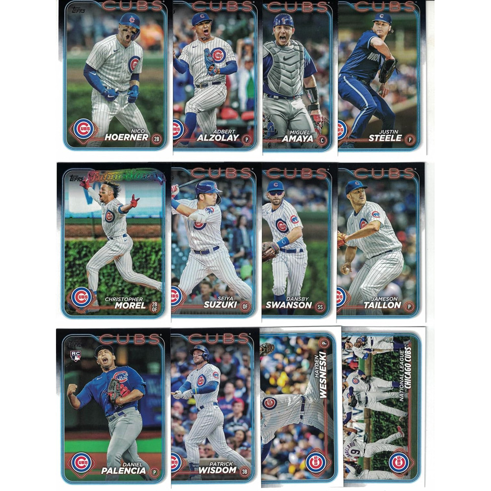 Chicago Cubs 2024 Factory Sealed 17-Card Team Set | TOPPS® Cards