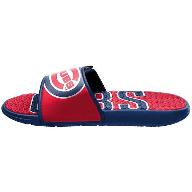 Chicago Cubs Logo Gel Slide Sandals | Official MLB