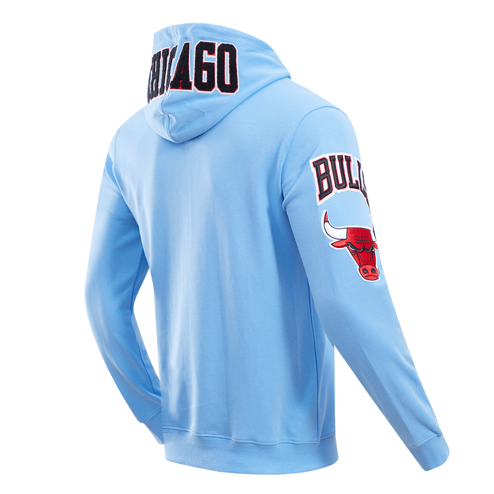 Chicago Bulls Classic Chenille Light Blue Hoodie by Pro Standard ...