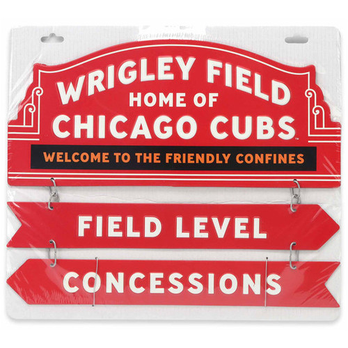 Chicago Cubs Marquee Metal Sign | Wrigley Field Metal Sign