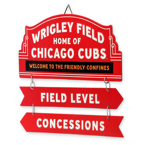 Chicago Cubs Marquee Metal Sign | Wrigley Field Metal Sign