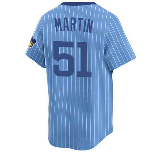 Riley Martin Chicago Cubs 1978 Light Blue Cooperstown Limited Jersey by ...
