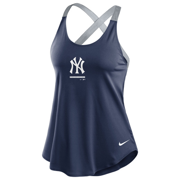 New York Yankees Navy Dri-Fit Women's Elastika Tank Top by NIKE®