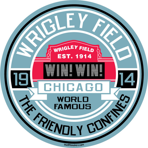 Wrigley Field 2nd Base Sticker (Set of 2) | Wrigley Field Gear