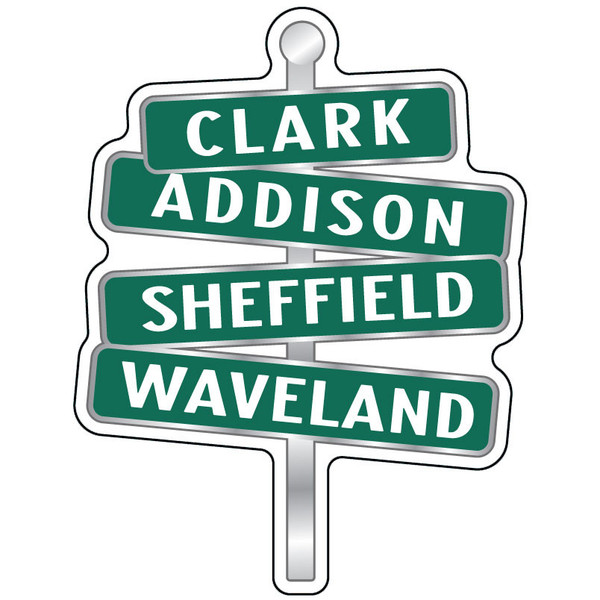 Wrigley Field Street Signs Magnet (Set of 2) | Official Wrigley Field Gear