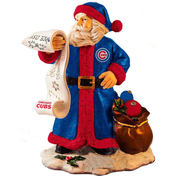 Chicago Cubs Naughty / Nice List Santa Figurine | Official MLB®
