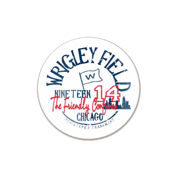 Wrigley Field 1914 Flag Sticker | Wrigley Field Gear
