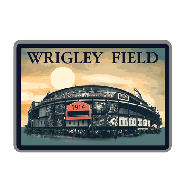 Wrigley Field Front Gate Sticker | Wrigley Field Souvenirs