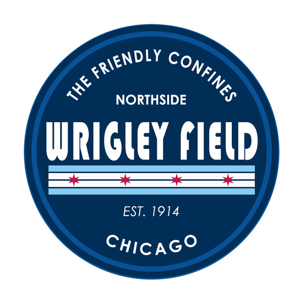 Wrigley Field Chicago Circular Gate Sticker | Wrigley Field Souvenirs