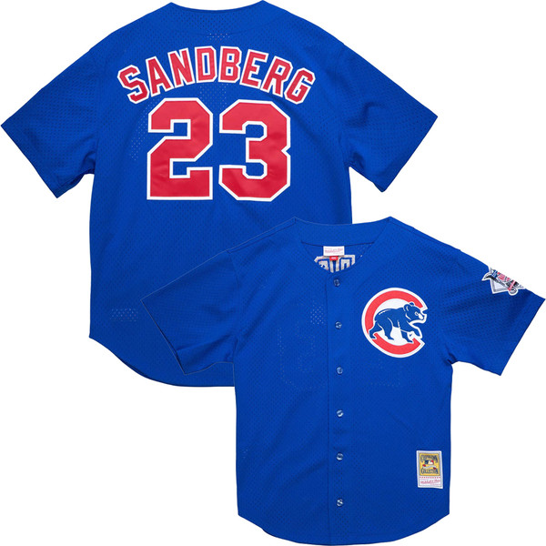Ryne Sandberg Chicago Cubs 1997 BP Jersey by Mitchell & Ness®