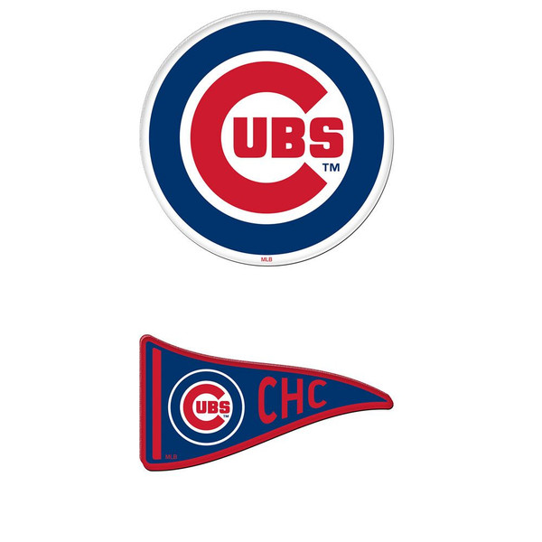 Chicago Cubs Premium Acrylic Magnet 2-Pack | Official MLB®