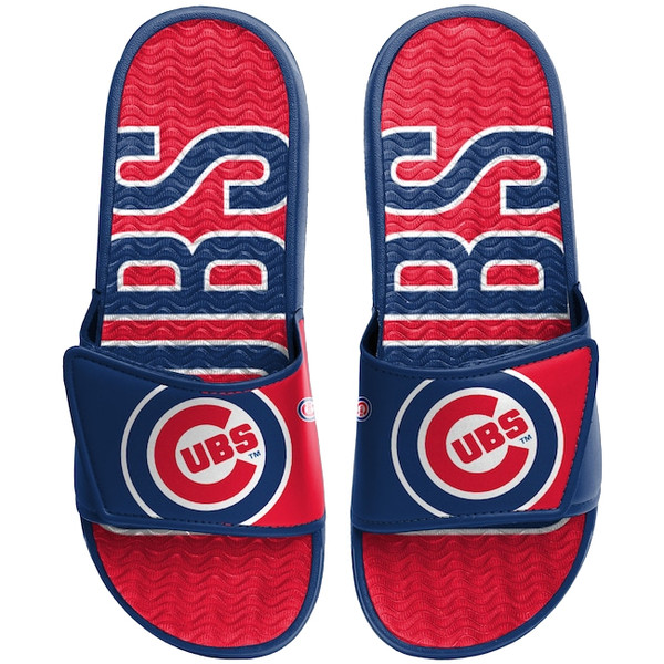 Chicago Cubs Logo Gel Slide Sandals | Official MLB