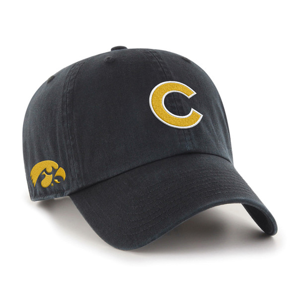 Chicago Cubs x Iowa Hawkeyes Clean Up Cap | Official MLB® & NCAA®