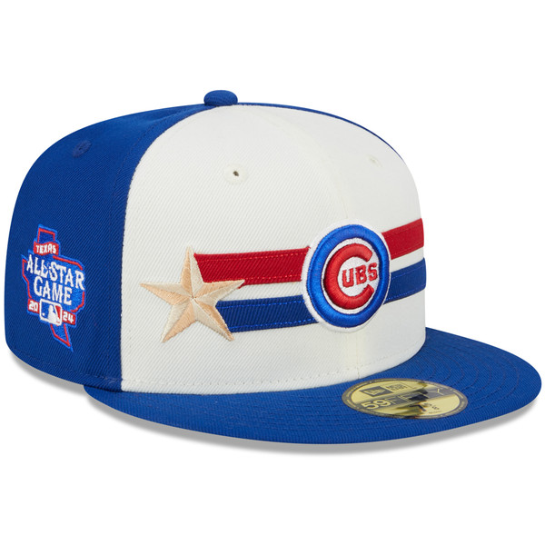 Chicago Cubs 2024 MLB All-Star Game On-Field Workout 59FIFTY Fitted Hat ...