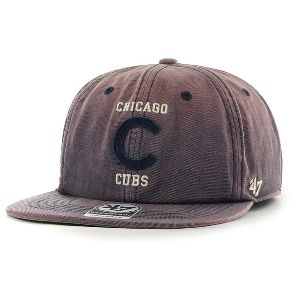 Chicago Cubs Dusted Double Play Captain Adjustable Trucker Hat ...