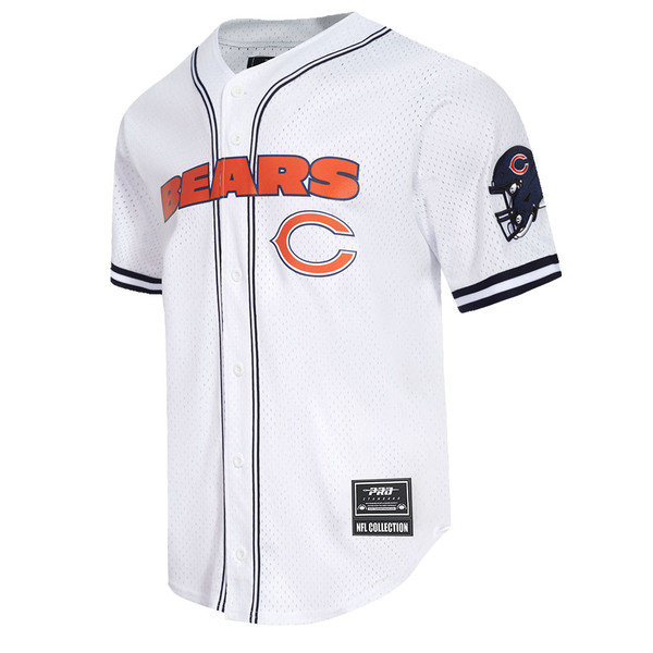 Chicago Bears White Mesh Button-Up Jersey by Pro Standard® | Official NFL®